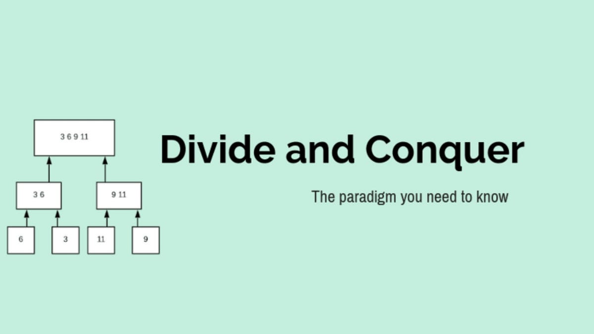 Divide and Conquer: The recursive paradigm | by Apurva Bharadwaj | Medium