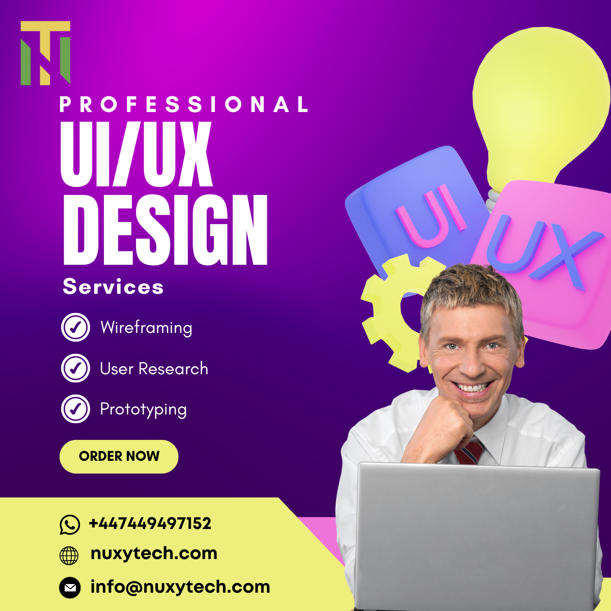 Elevate Your Digital Experience With Our Professional Ui Ux Design Services Nuxytech Medium