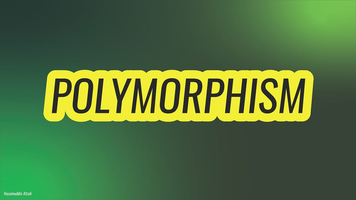 Exploring Polymorphism Polymorphism Is Another Fundamental… By Hasamuddin Afz Dec 2024