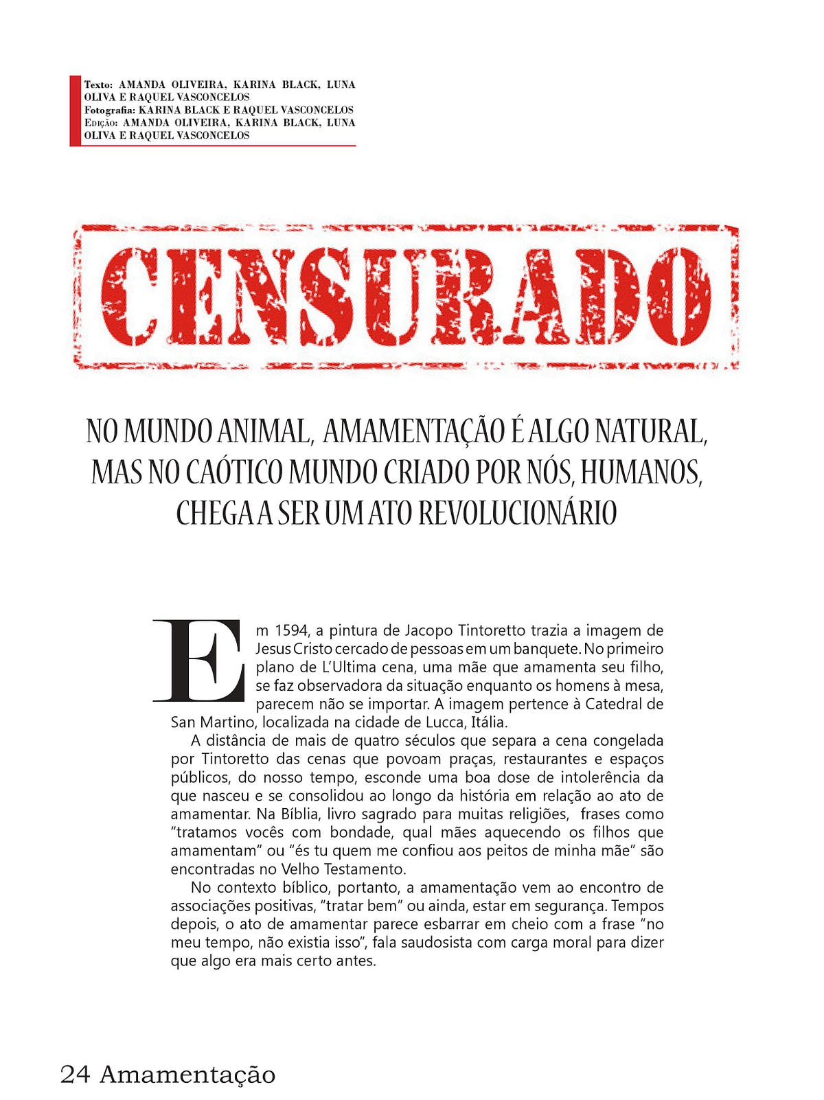 Censurado. *Matéria originalmente publicada na 3ª… | by Amanda Oliveira ...