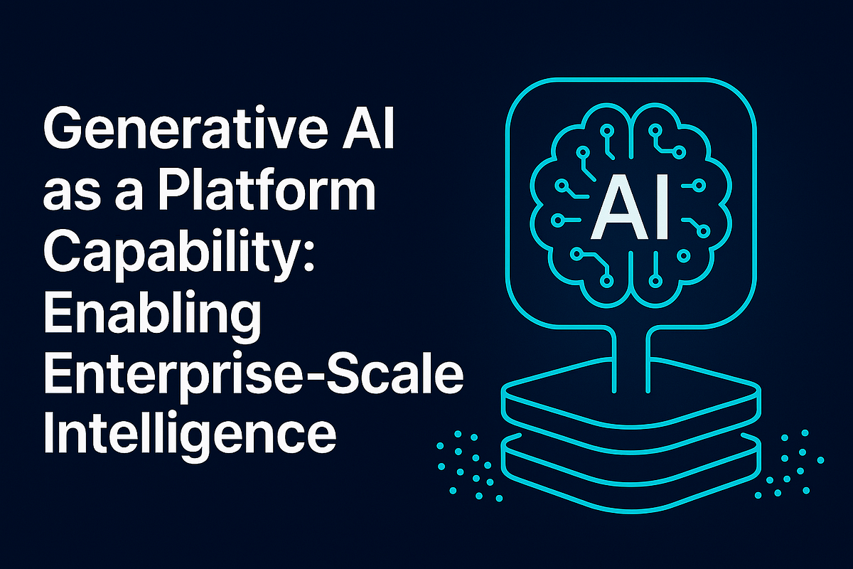 The Generative AI Service Layer: Building a Platform for Scalable ...
