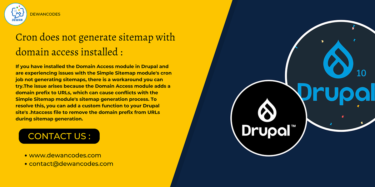 Cron does not generate sitemap with domain access installed : - Dewancodes - Medium