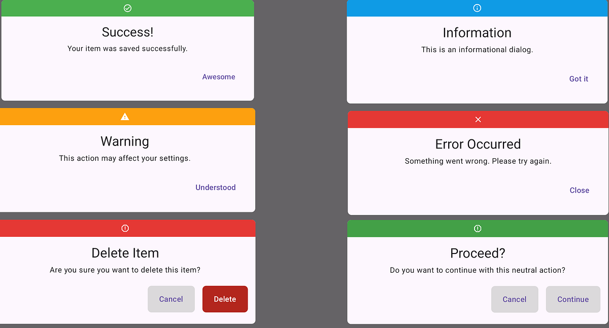 Crafting Beautiful and Reusable Dialogs in Jetpack Compose | by Saif M ...