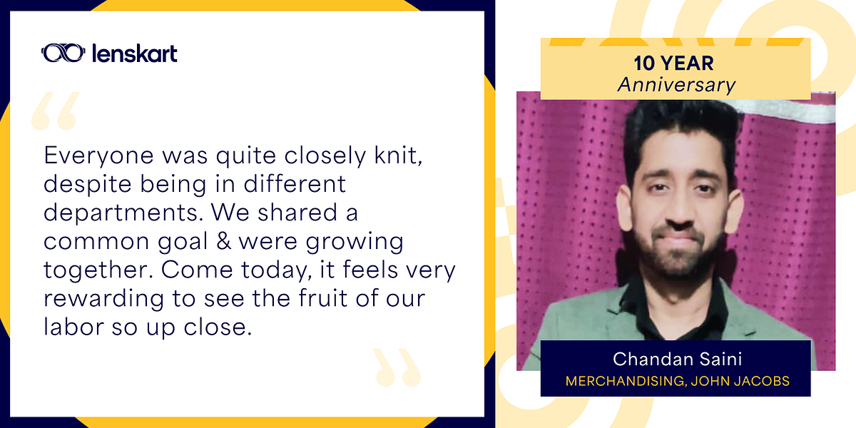 #MomentsThatMatter | Chandan Saini, Merchandising | by Kritibajpai | The Lenskart Blog