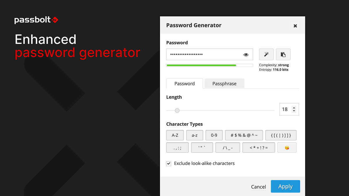 Passbolt has Revamped its Password Generator | by Vivien Muller ...