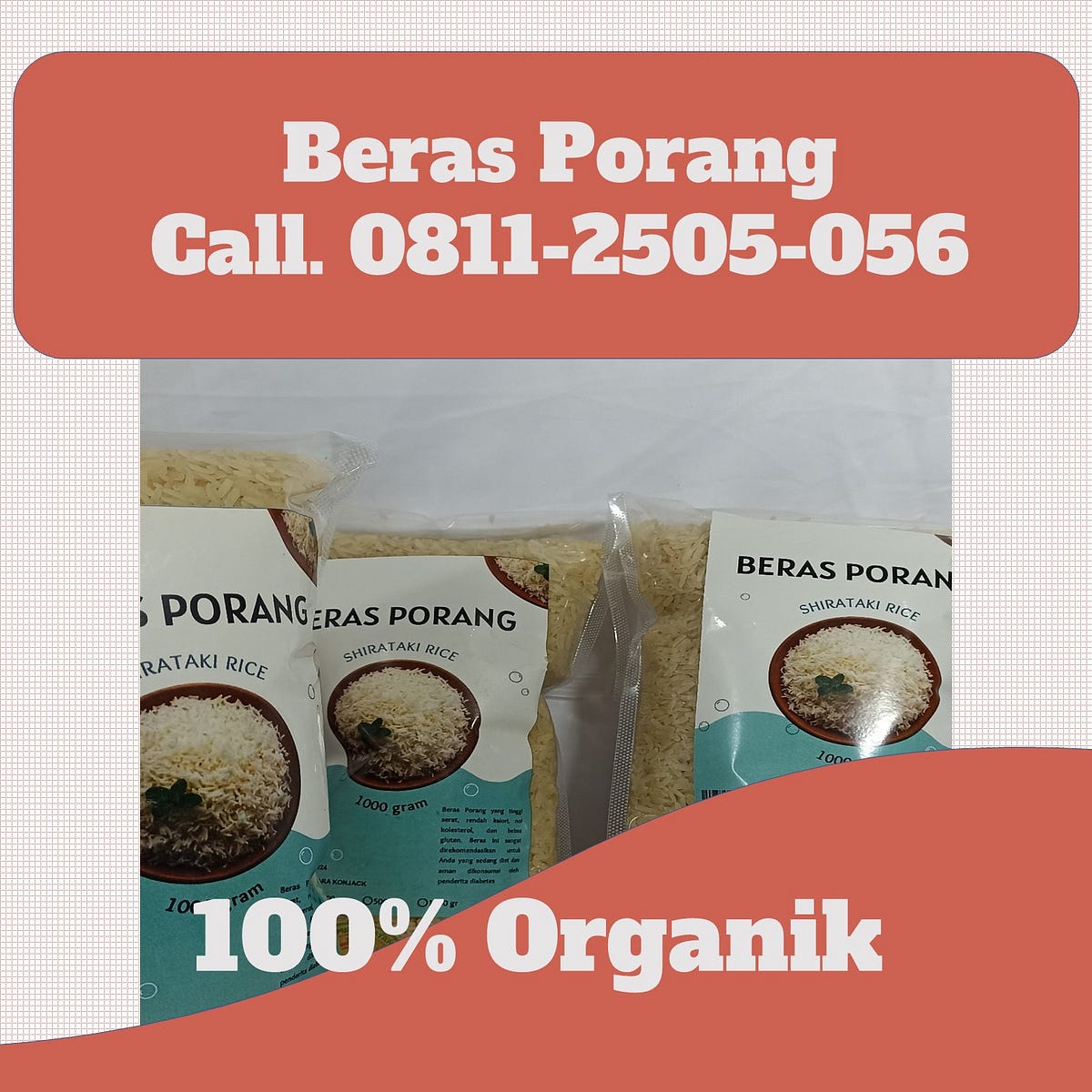 Produsen beras shirataki porang Cilandak - Beras Konjac Yoriyoi - Medium