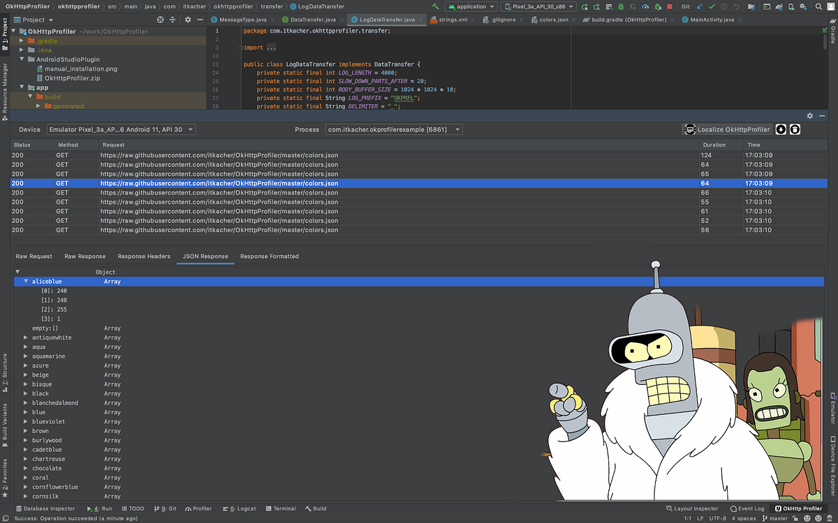 How to create an Android Studio plugin with the ADB connection and reading messages from the ...