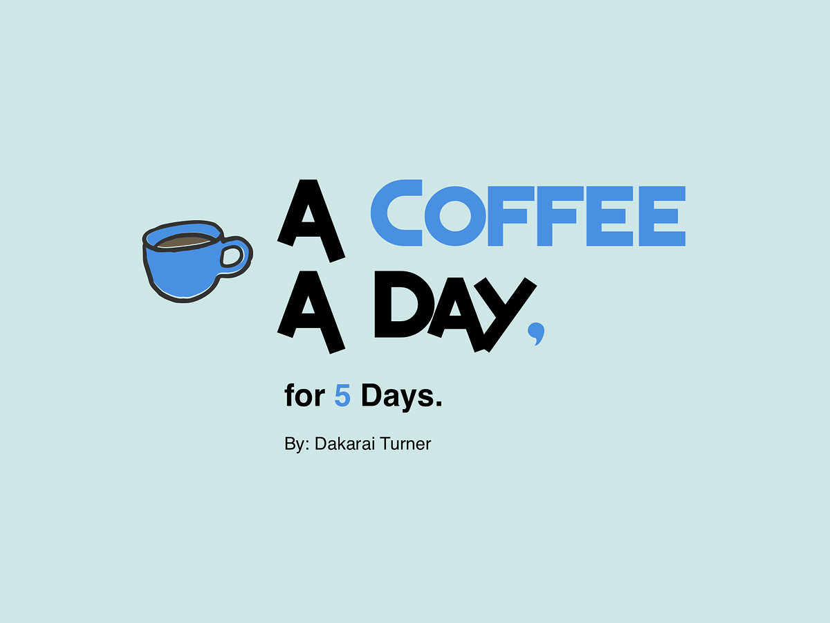 A Coffee a Day, for 5 days — Day 3 with Alex Théroux | by Dakarai ...