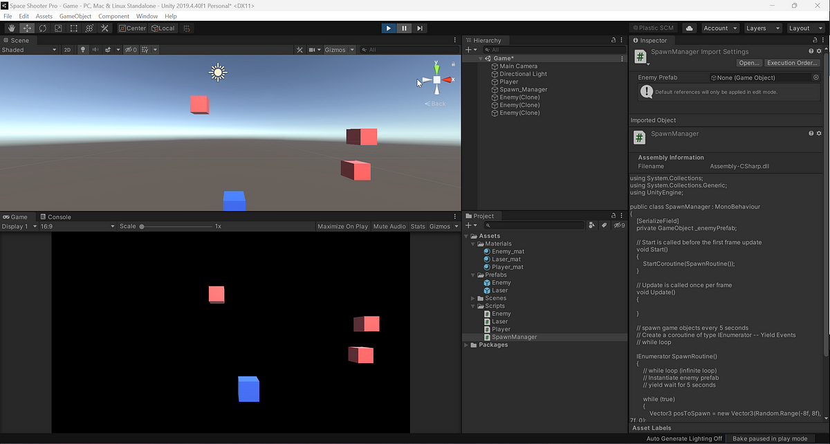 Spawning Objects In Unity Without The Clutter By Aaron Michelson Medium