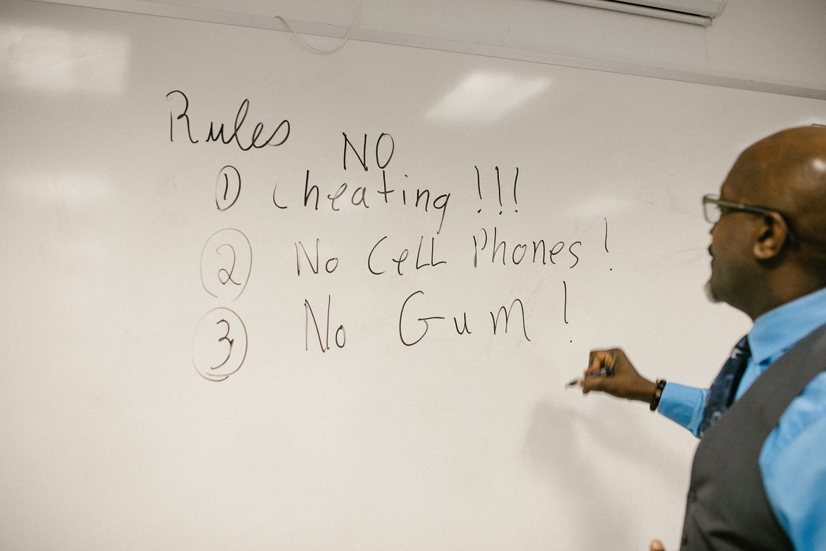 Rules of the Game. Rules are the worst form of government… | by Andrew ...