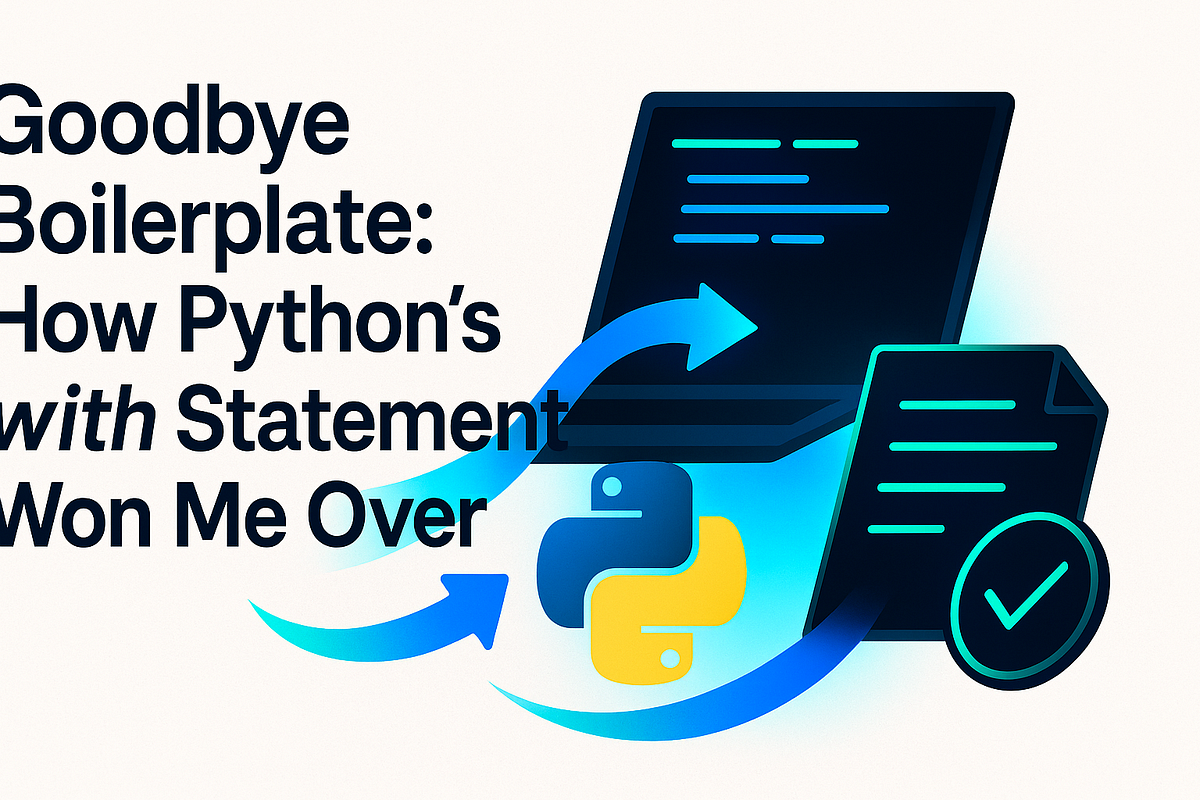 Goodbye Boilerplate: How Python’s with Statement Won Me Over | by Nikulsinh Rajput | Medium