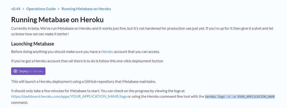 Deploy Metabase on Heroku - Wuttichai Kaewlomsap - Medium
