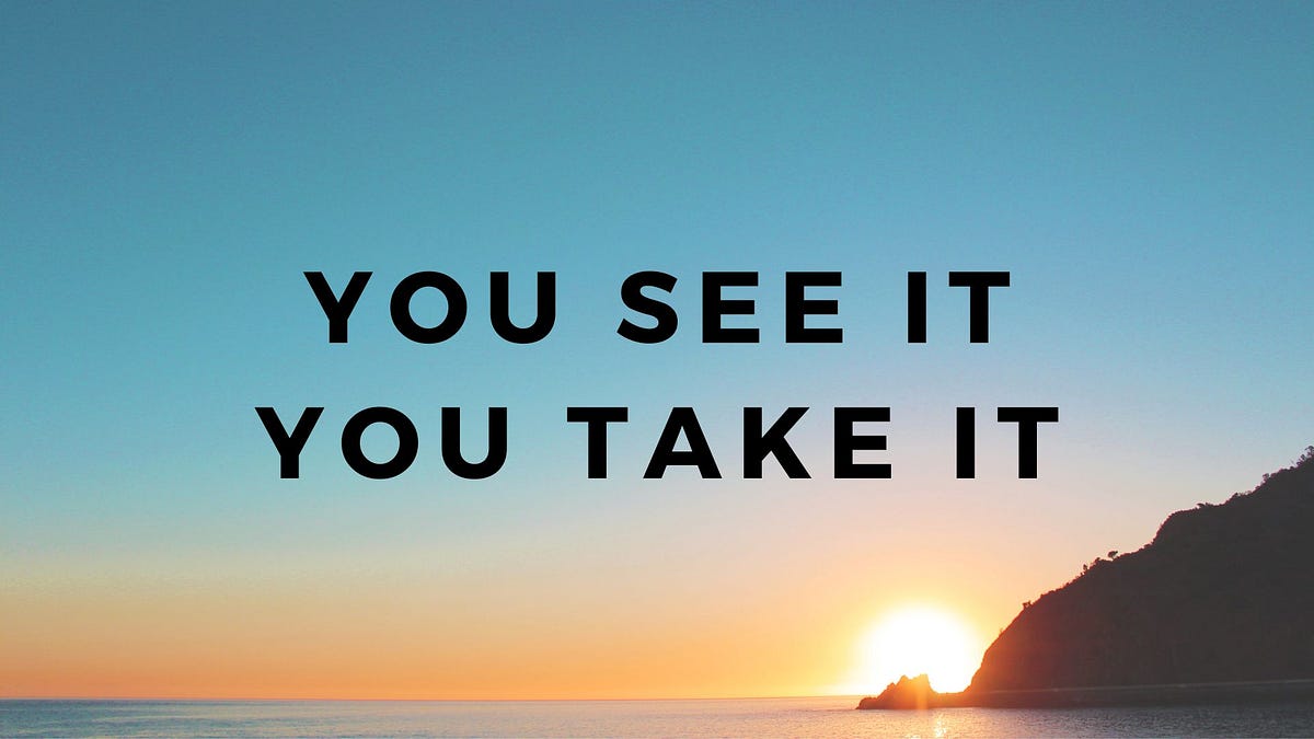 You See It, You Take It. Every sunrise comes with a new light… | by ...