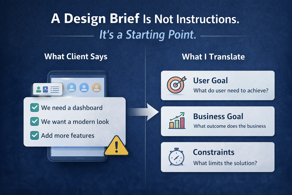 My UX Design Process.... Topic 2 — A Design Brief Is Not… | by Md ...