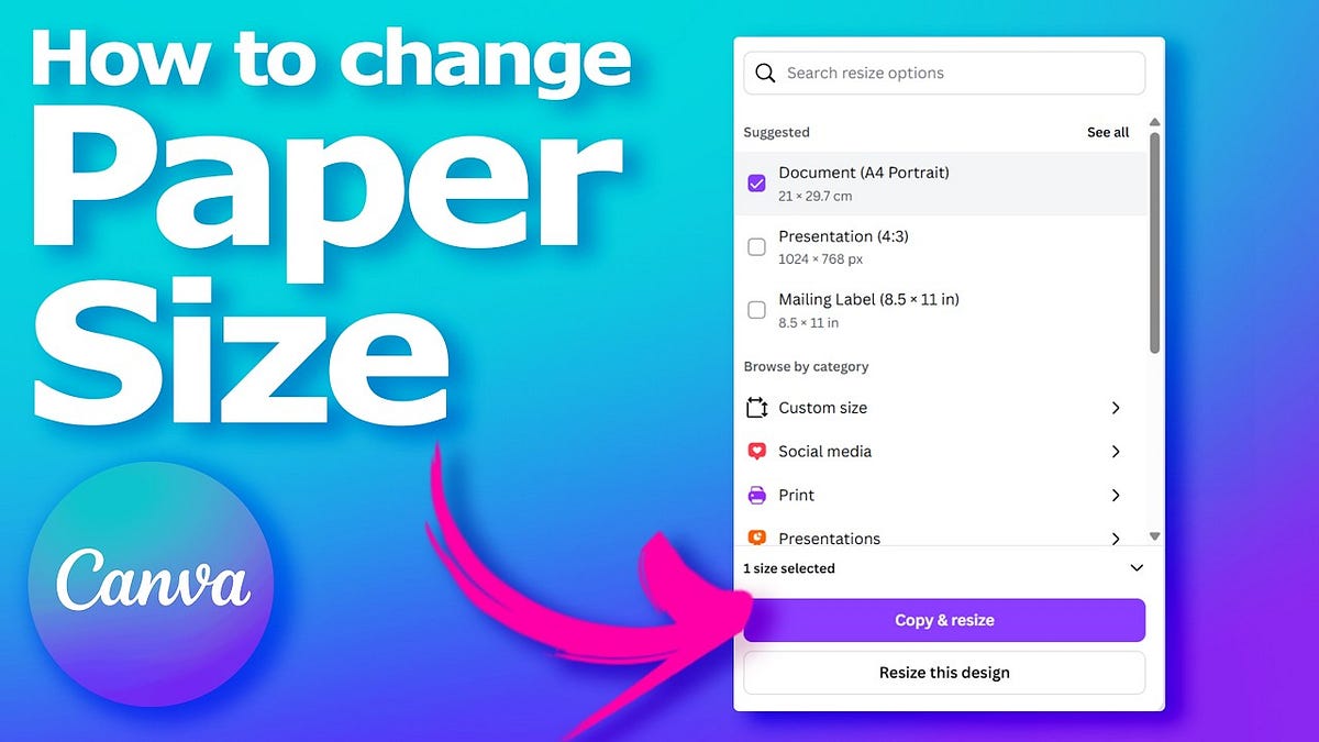 How to change page size in Canva. How to Change Paper Size in Canva ...