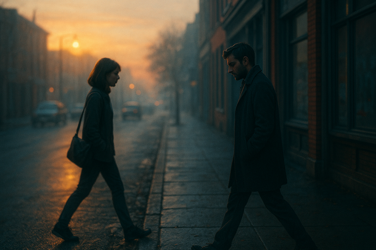 Passing Strangers My first entry on here. Weaving modern day life with ...