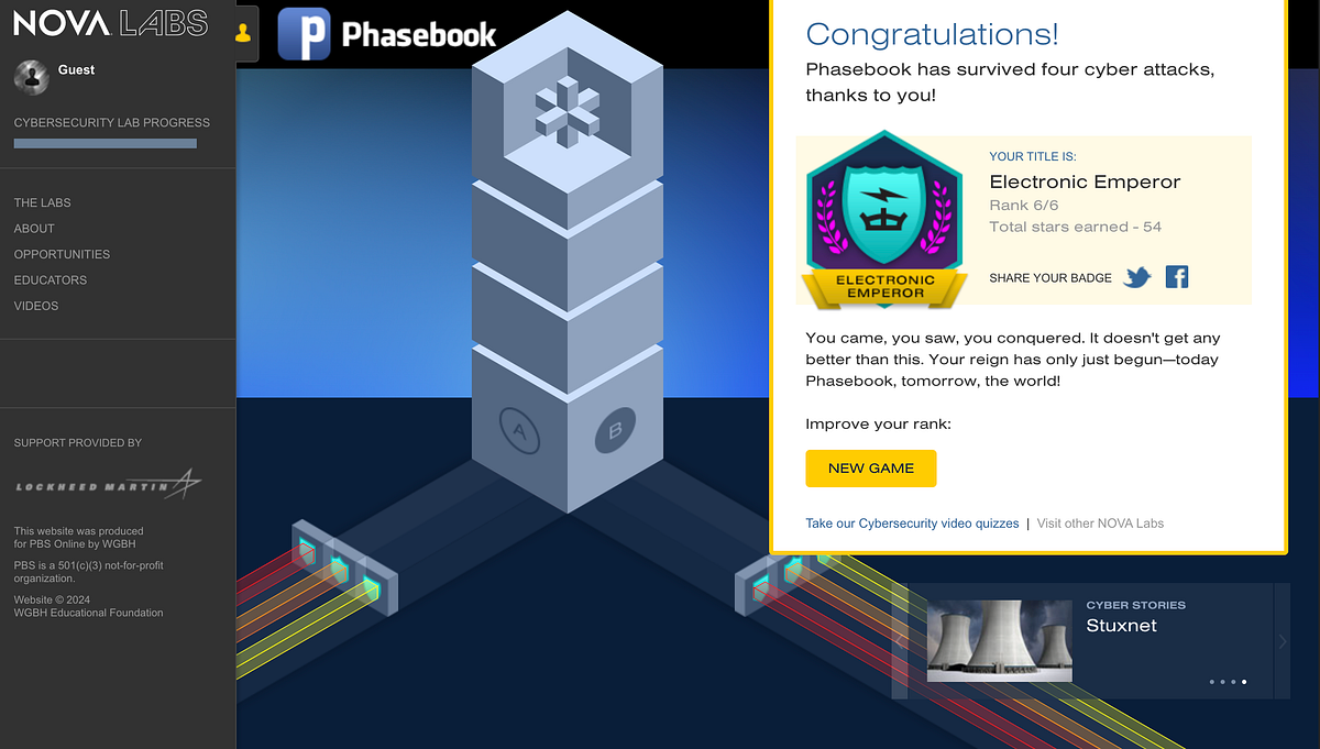 Navigating Cyber Hazards: A Journey Through the Nova Cybersecurity Lab Game | by Sharuka ...