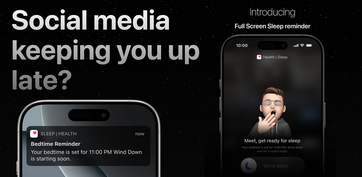Social media keeping you up late? — UX Case Study | by Meet Navadiya | Medium