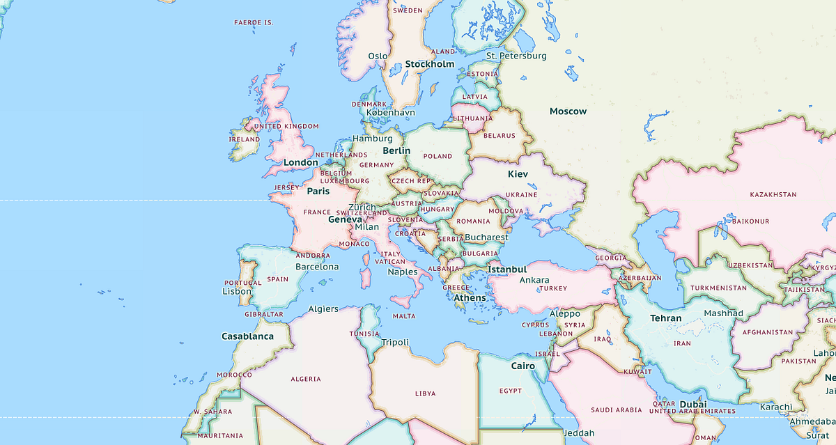 Natural Earth Data as GeoJSON. Natural Earth is a public domain map… | by Thomas gratier | Medium