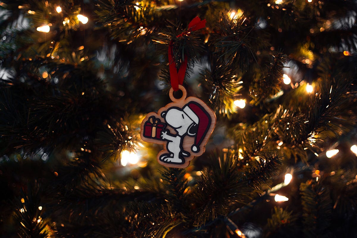 Snoopy Christmas Ornament SVG, SVG File, Snoopy, Laser Cut File | by ...