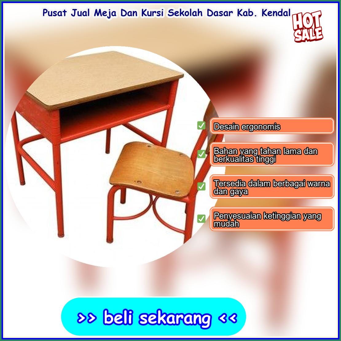 Pabrik Pusat Jual Meja Dan Kursi Sekolah Dasar Kab Kendal - Sekolahmejabelajar - Medium