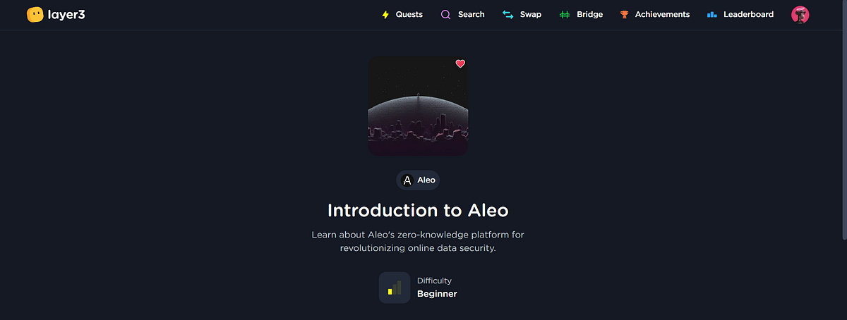 Layer3 and Aleo: Introduction - Cryptoape - Medium