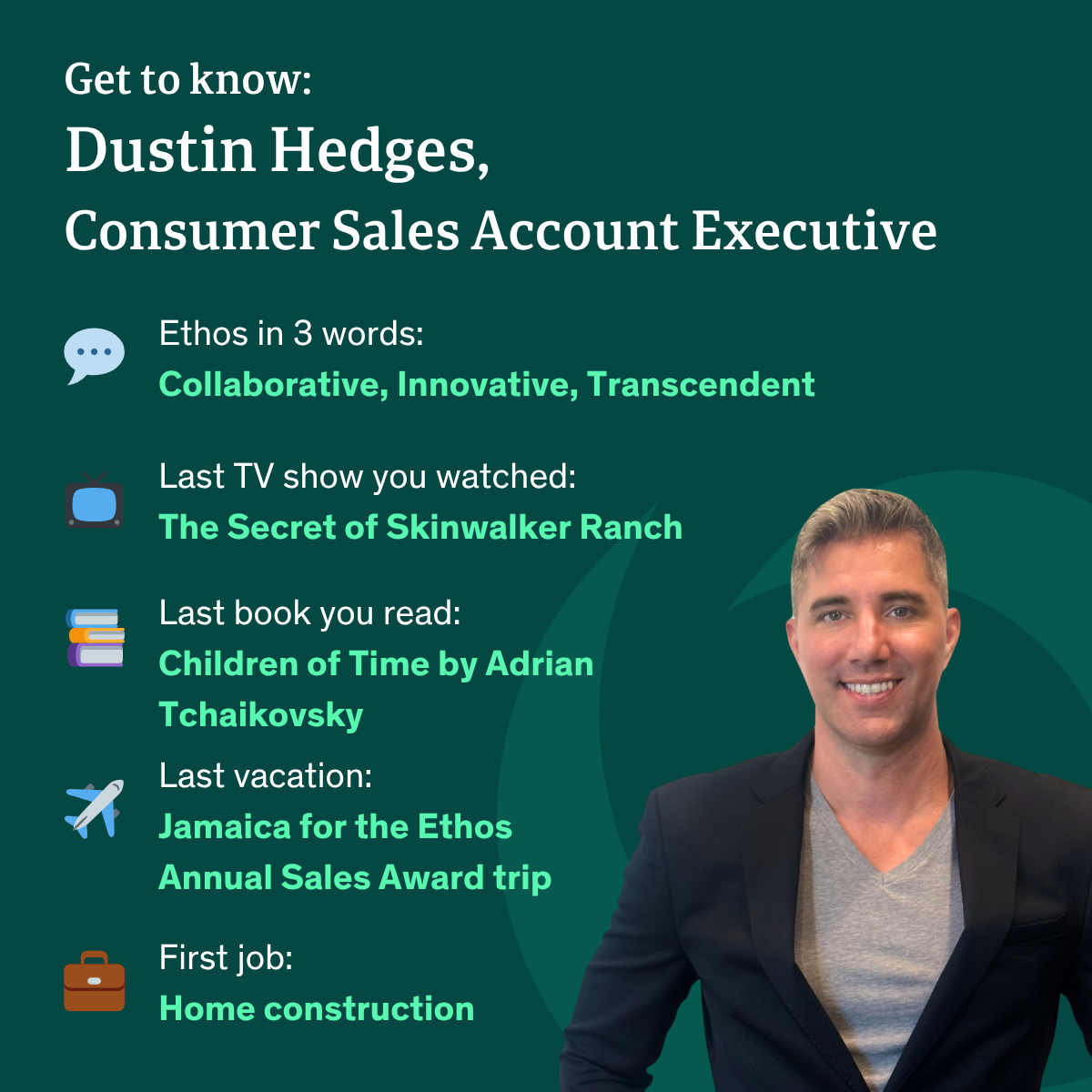 Employee Spotlight: Dustin Hedges | by Ethos Life | Medium