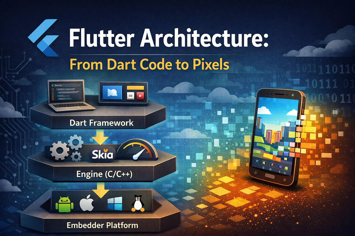 Flutter Architecture: From Dart Code to Pixels | by Flutter Under The ...