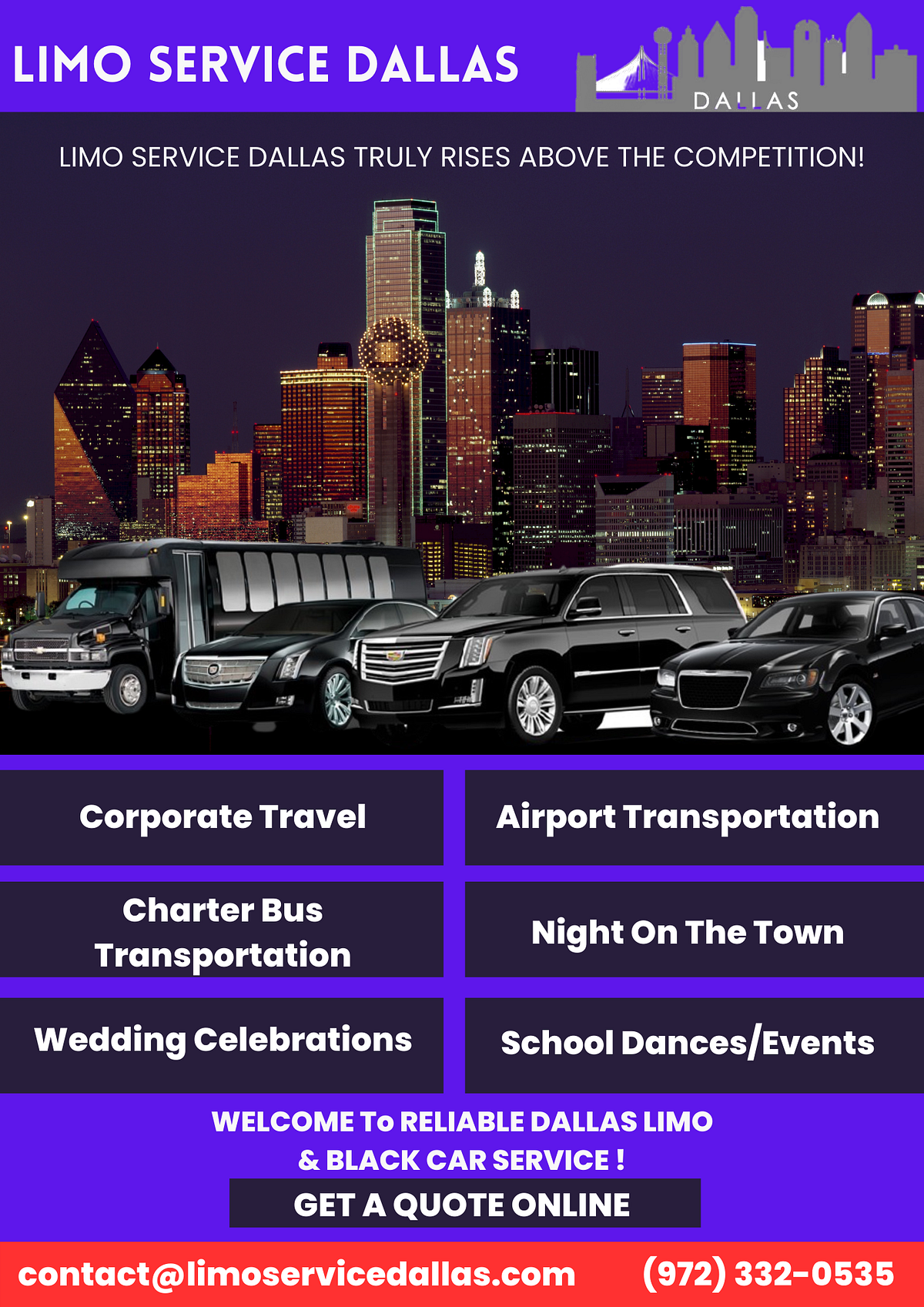 Dallas Limo and Black Car Service - Dallas LimoService - Medium