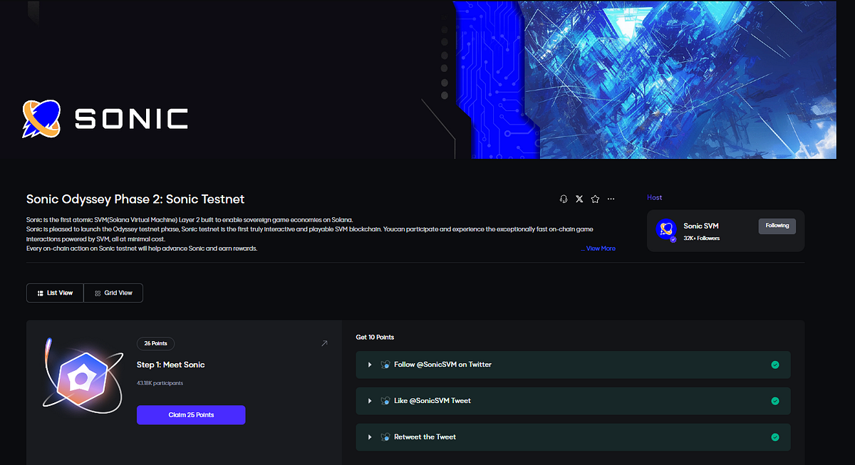 Sonic Odyssey Phase 2 Tasks on Galxe | by ridho suryo Nugroho | Jul, 2024 | Medium