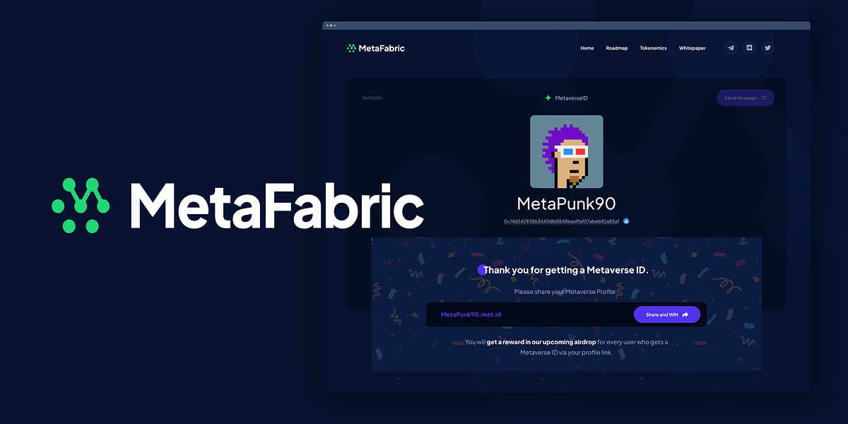 MetaFabric has released Metaverse ID — an online handle that you own ...
