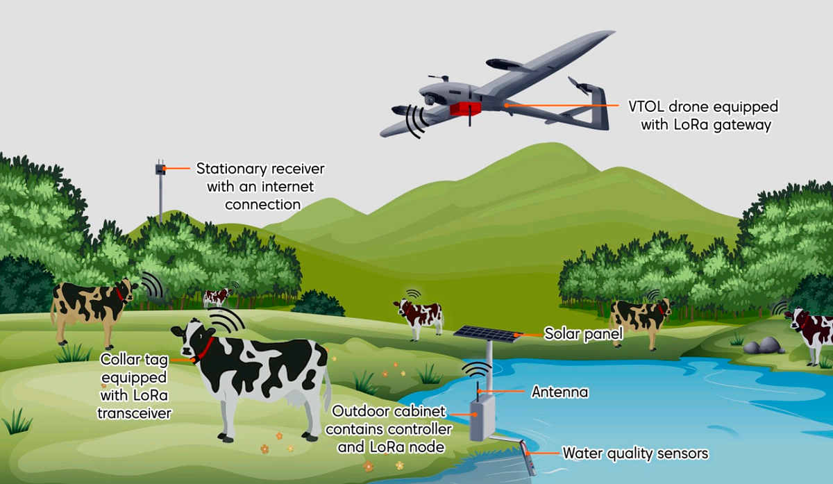 Flying Over Fields: How LoRa and Drones Are Transforming Smart Farming ...