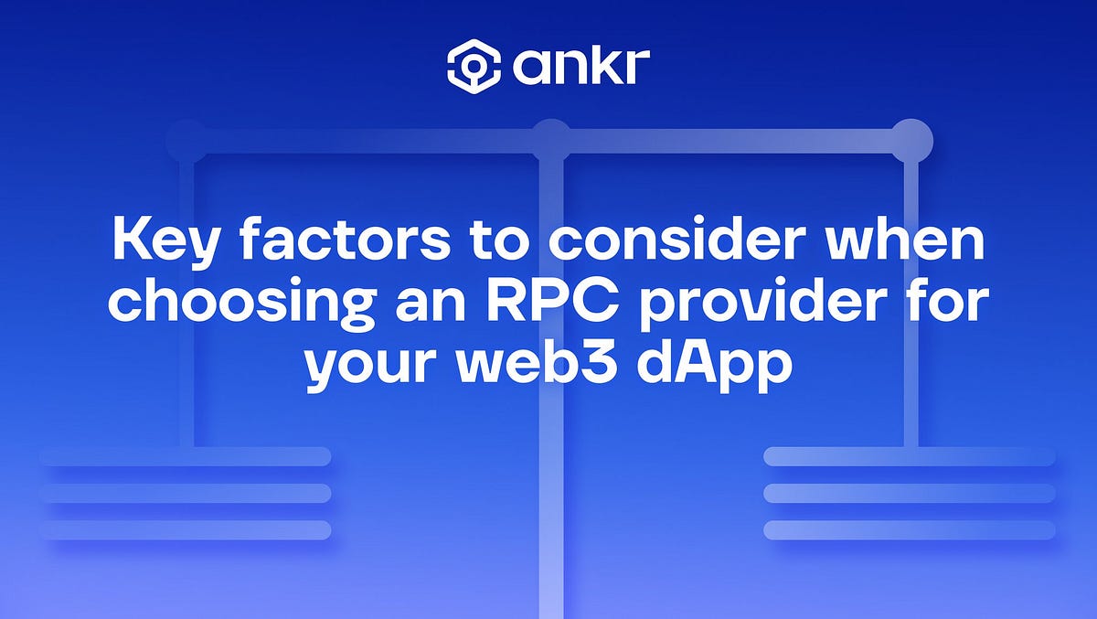 Choosing the Right RPC Provider for Your Web3 dApp with Ankr | by Bossdelight01 | Sep, 2024 | Medium