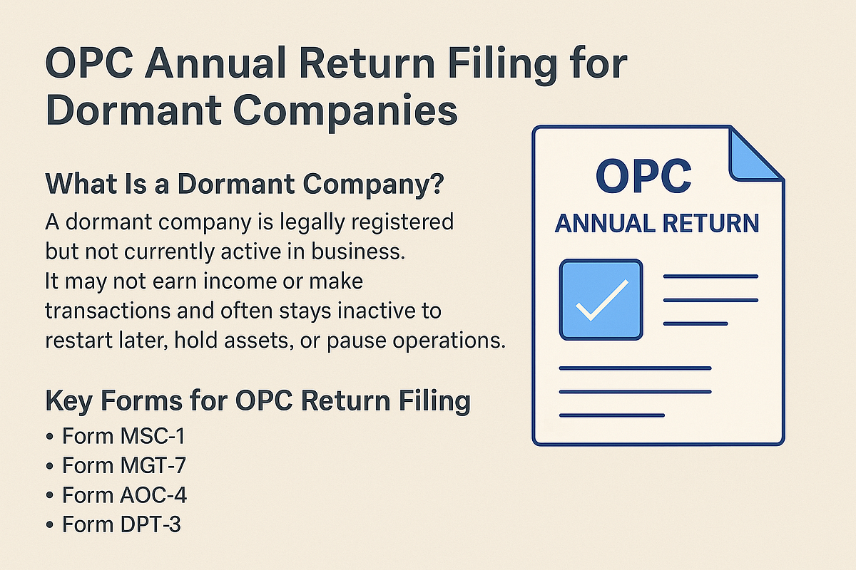OPC Annual Return Filing for Dormant Companies | by Ishita Ramani | Jun ...