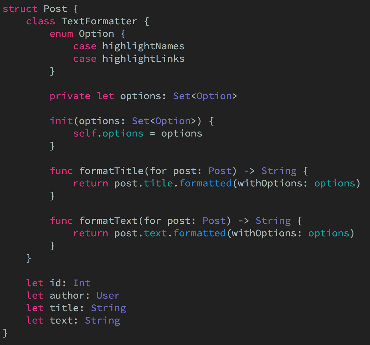 Namespacing Swift code with nested types | by John Sundell | Medium