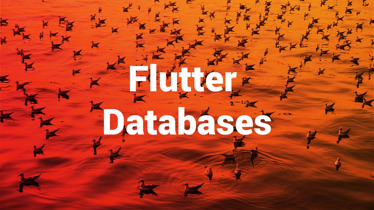 Flutter Databases: a look at the options from sqflite to ObjectBox | by ...
