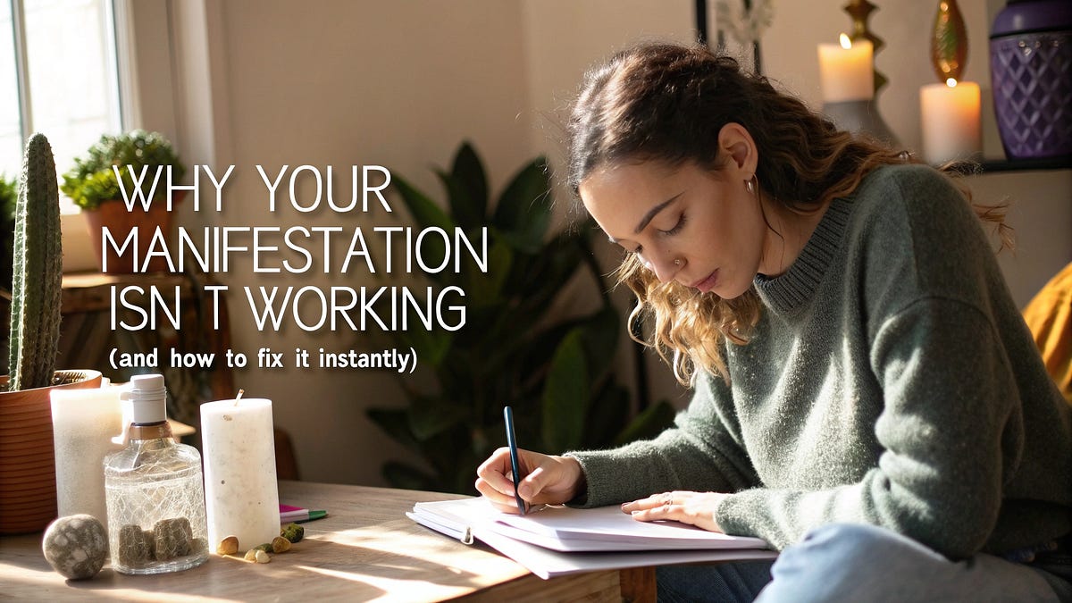 Why Your Manifestation Isn’t Working (And How To Fix It Instantly) | by ...