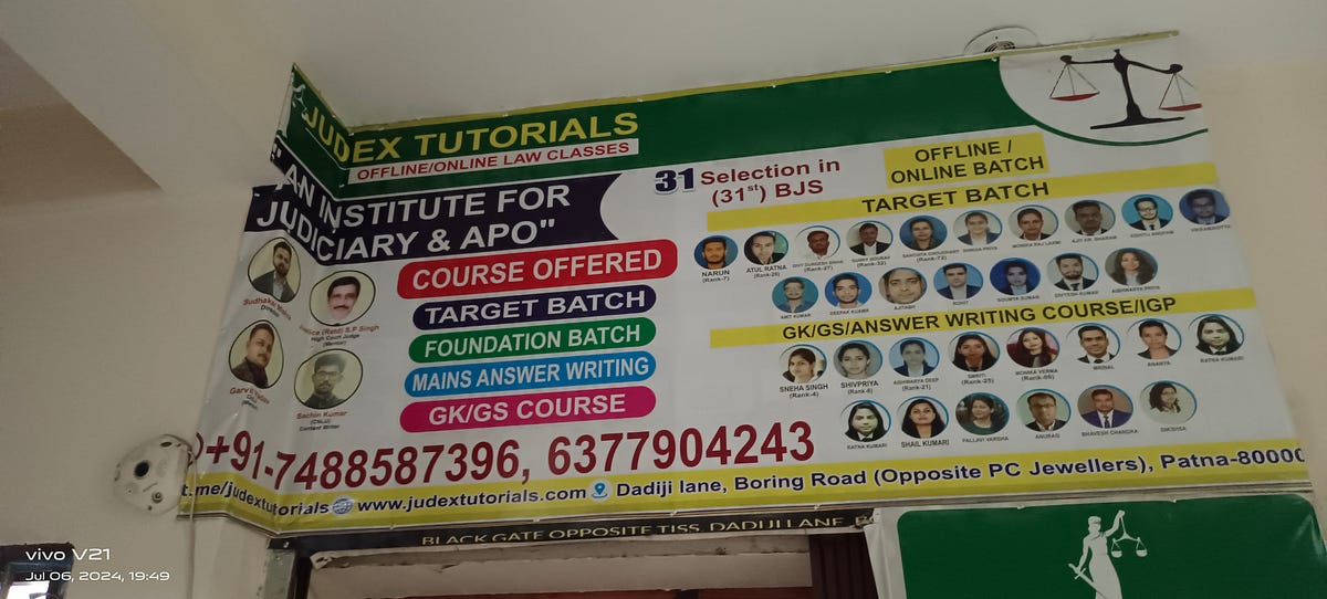 Judiciary Coaching Class Patna — Judex Tutorials | by Judex Tutorials | Jul, 2024 | Medium