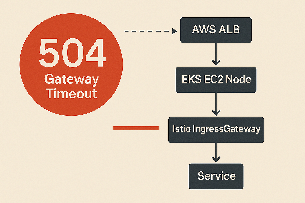 504 Gateway Timeout Error Within 10 Seconds For Eks Endpoints Despite The Aws Alb Timeout