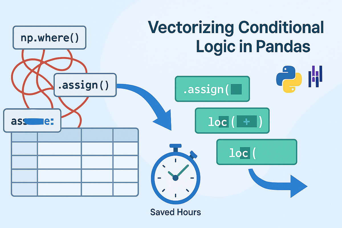 Vectorizing Conditional Logic in Pandas: The Trick That Saved Me Hours | by Hash Block | Medium