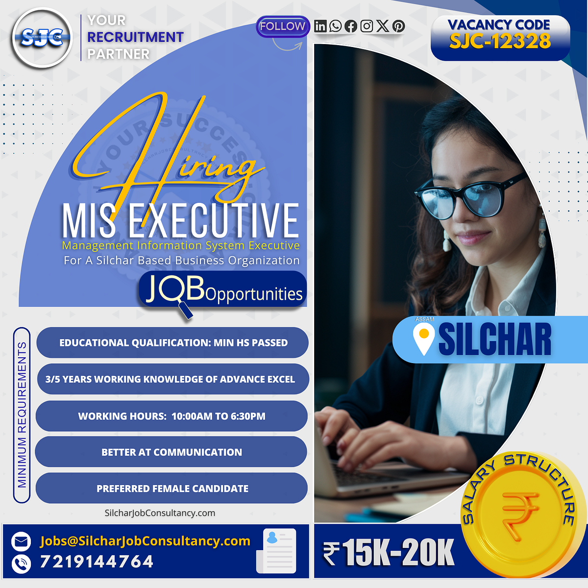 🌟 Join Our Team as an MIS Executive! 🌟 Are you proficient in Advanced ...