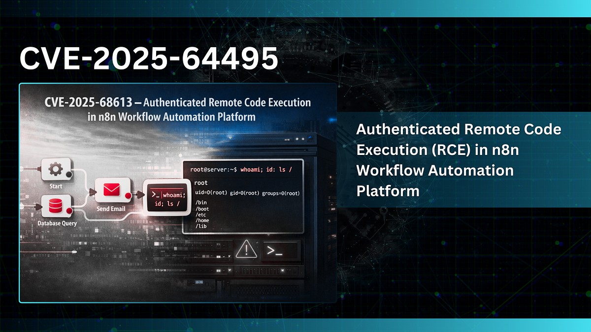 CVE-2025-68613 — Authenticated Remote Code Execution (RCE) in n8n Workflow Automation Platform ...