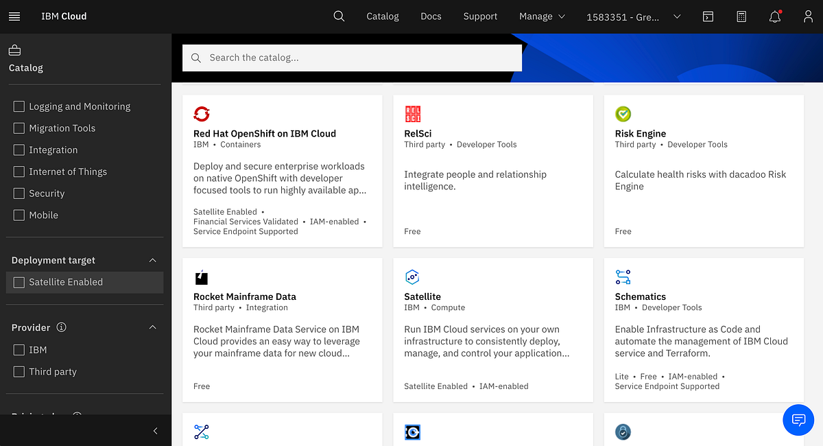 Creating Your Distributed Cloud using IBM Cloud Satellite | by Greg ...