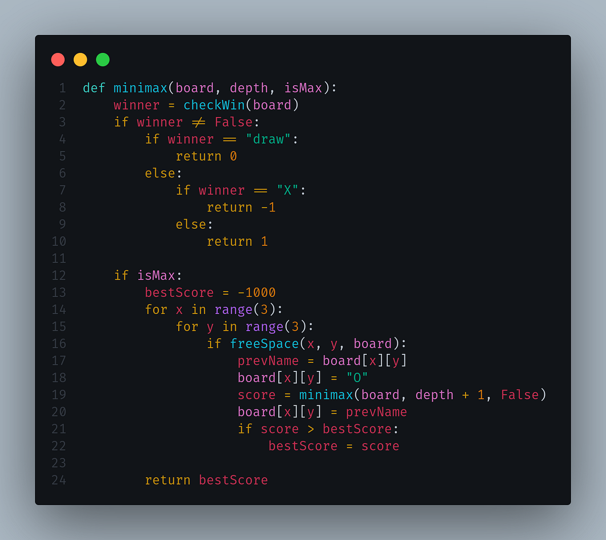 Minimax Algorithm: Unbeatable TicTacToe in Python | by Jahvon C | Medium