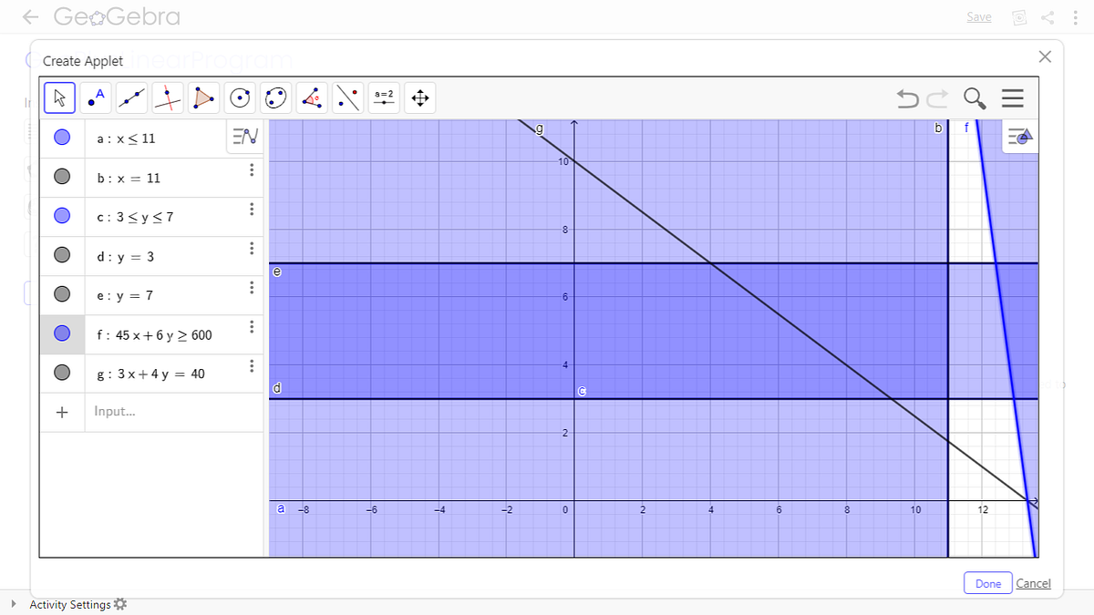 Geogebra Plus Linear Programming. We’ll Create a Geogebra program to help… | by J3 ...