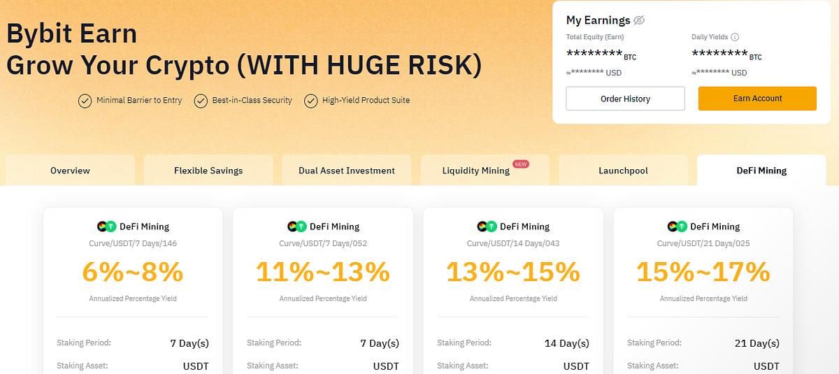 Bybit DeFi Mining product is so much riskier than you think, don't use it. | by JimSpark ...