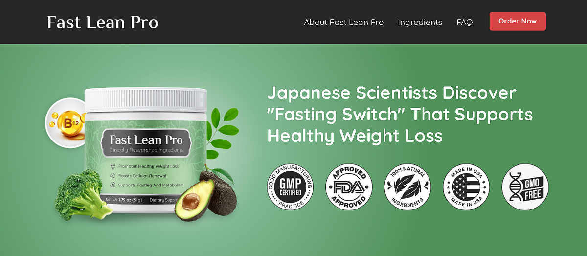 Fast Lean Pro (Review) Helps Speed up Calorie Burning! Customers Update ...