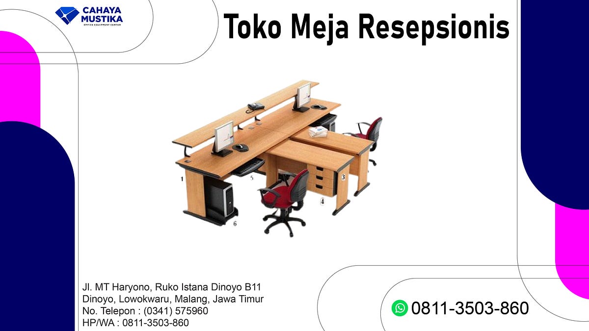 HP/WA : 081–1350–3860 — Toko Meja Resepsionis Kayu di Malang | by ...