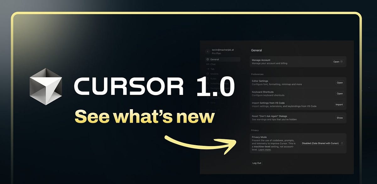 Cursor 1.0 is here — Time to upgrade? | by Dhruvam | Jun, 2025 | Level ...