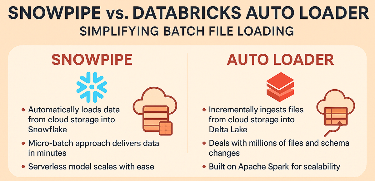 Snowpipe vs. Databricks Auto Loader: Simplifying Batch File Loading ...
